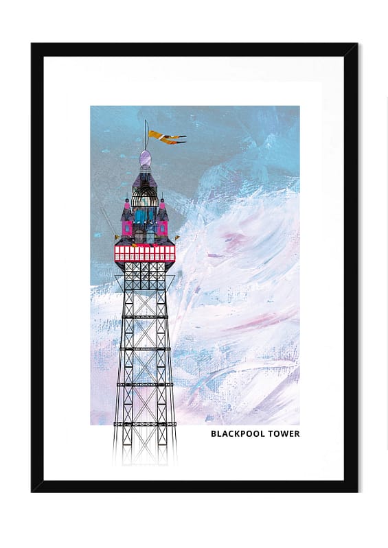 Blackpool Tower Art Print - Vicki Shortt
