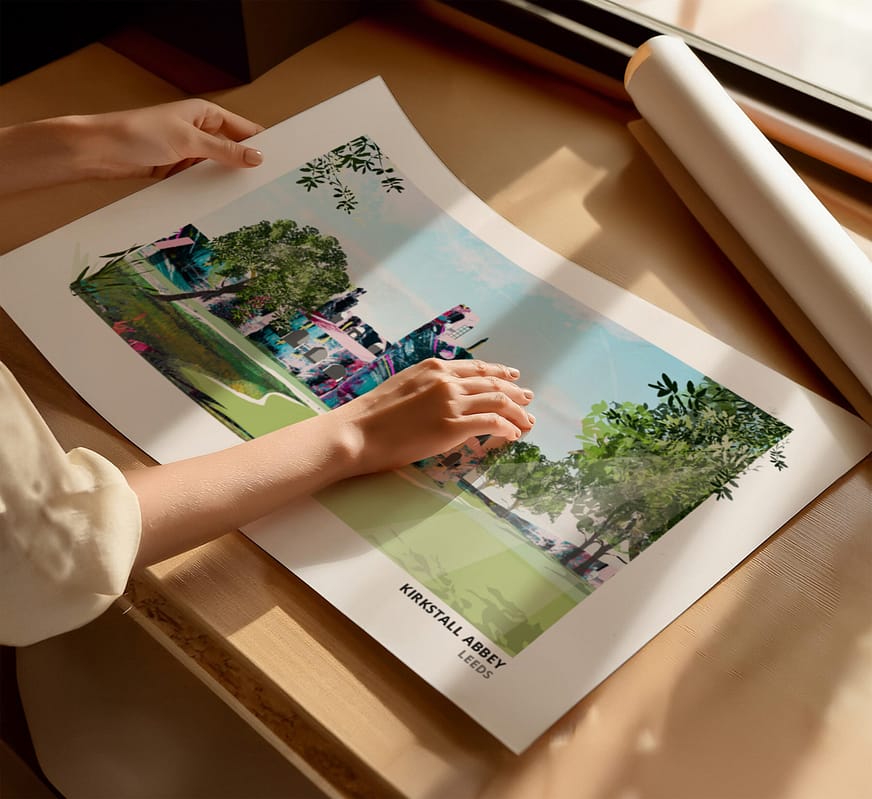 Kirkstall Abbey Art Print - Vicki Shortt